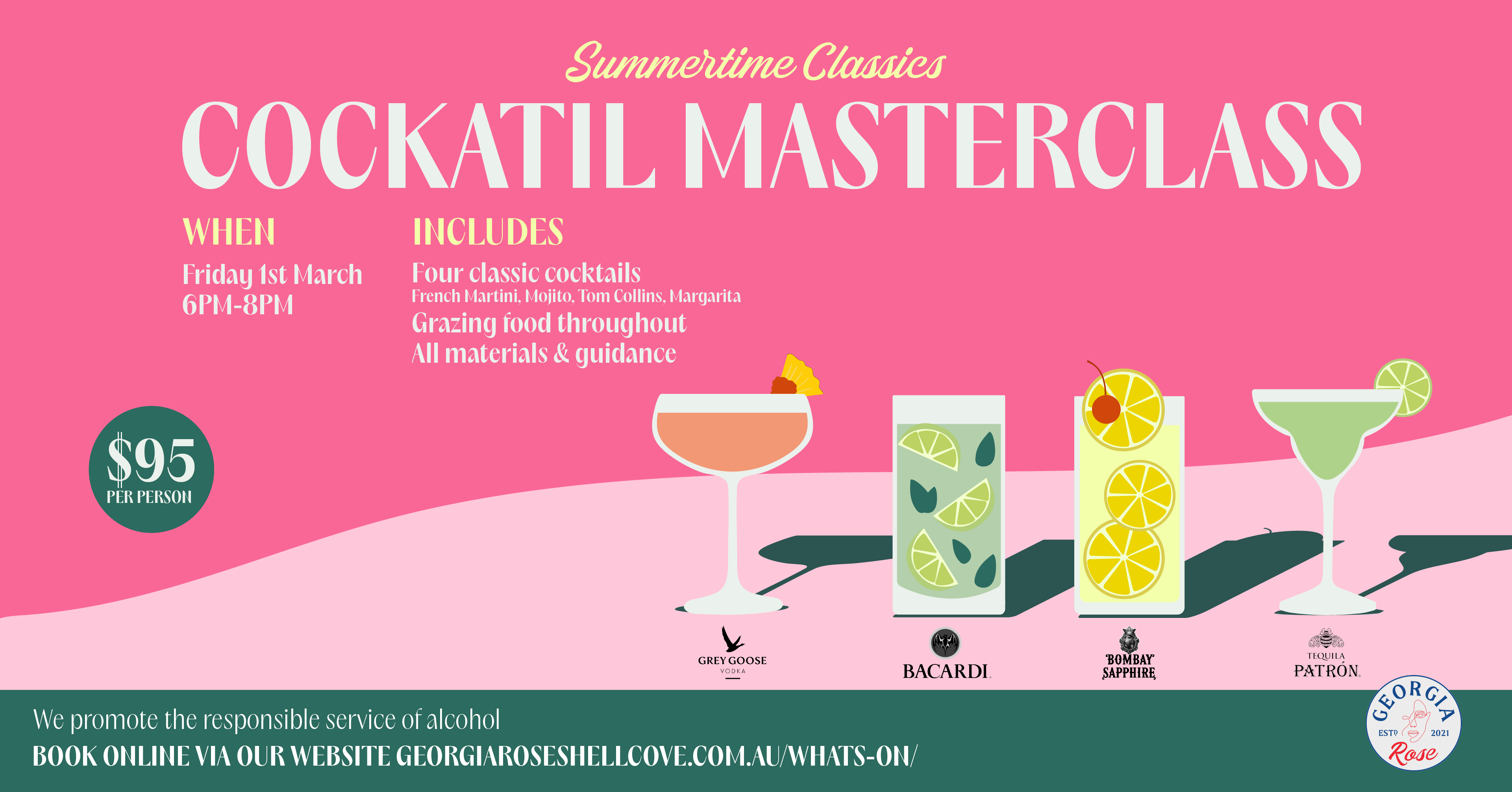 Cocktail Masterclass: Summer Time Classics at Georgia Rose - Visit ...